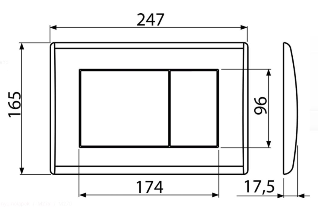 Alcaplast M 270 Nyomólap Megatherm Kazánok Bojlerek és