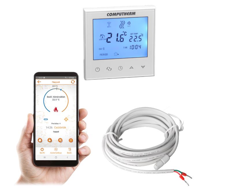 Computherm E280 Wifi termosztát radiátoros és padlófűtési rendszerekhez. | Megatherm – Kazánok ...